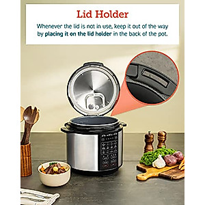 COSORI Electric Pressure Cooker, 9-in-1 Multi Cooker, 13 Presets, Rice Cooker, Slow Cooker, Sauté, Sous Vide, Sterilizer with Cookbook & Online Recipes, Dishwasher Safe, 1100W, Stainless Steel, 6QT