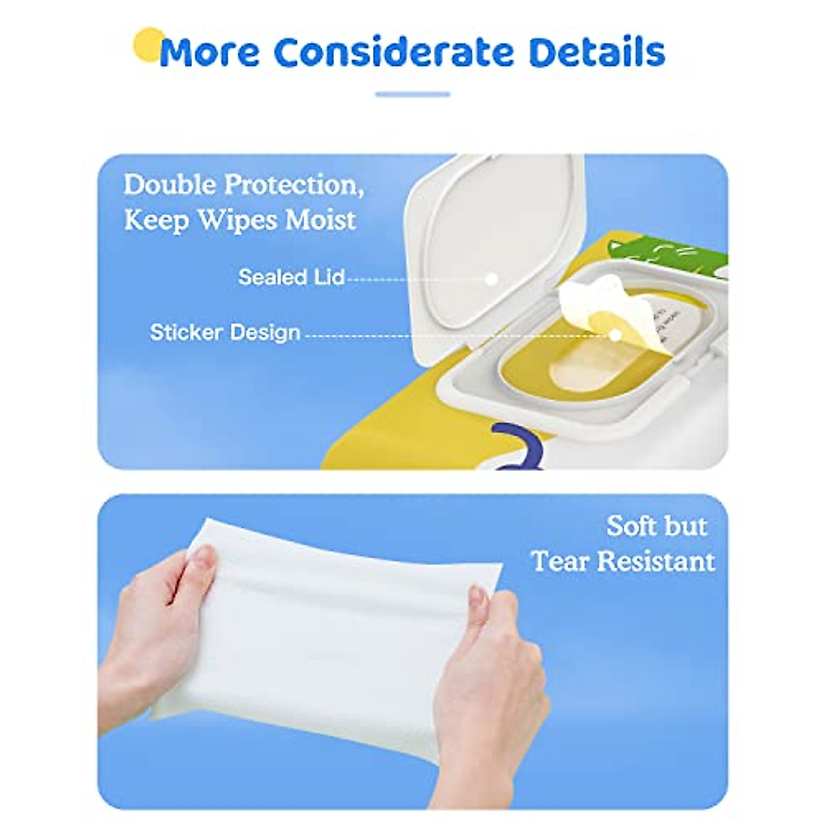 Pawaboo Dog Wipes for Paws and Butt, Unscented Hypoallergenic Pet Wipes for Dog Cat, Soft Thick Dog Grooming Wipe for Cleaning Deodorizing with Lids, Puppy Wipes for Face Ears Body- 1Pack/100Count