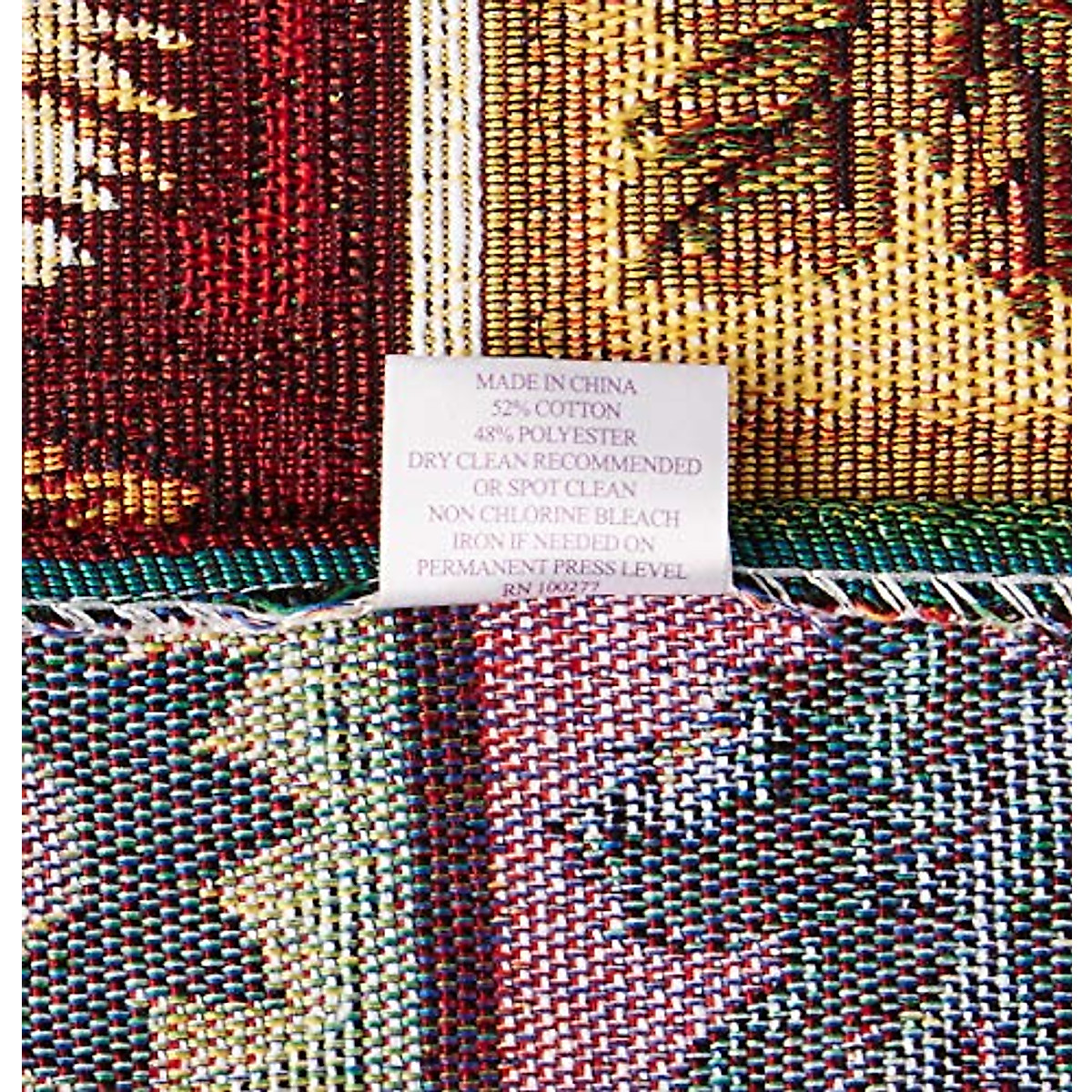 Violet Linen Fall Harvest Thanksgiving Autumn Leaves Sunflowers Fruits Pumpkins Tapestry Pattern, Polyester Cotton Woven Tapestry, Scarecrow, 13 X 19, Rectangler Set of 4, Decorative Place Mats