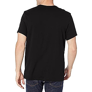 Calvin Klein Men's Chill Short Sleeve Crew Neck, Black W White Logo, L