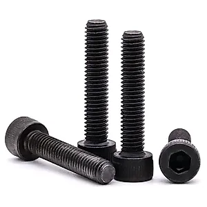 25 Pcs M6-1 x 40mm Socket Head Cap Screws, 12.9 Grade Alloy Steel, Black Oxide Finish, DIN 912, Full Thread, Hex Drive Socket Cap Bolts for Automotive, CNC, Industrial