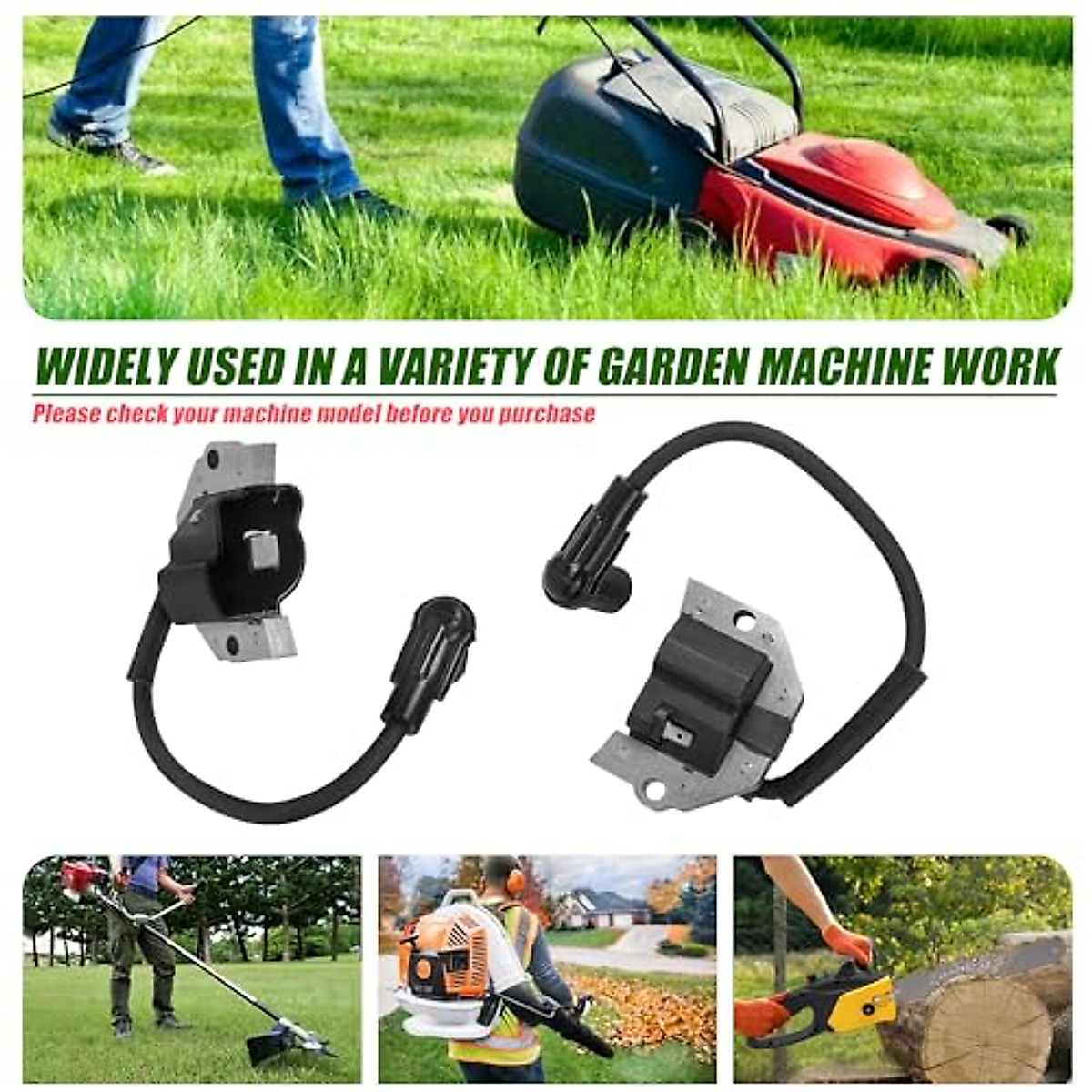 RANSOTO 21171-0745 Ignition Coil Compatible With Kawasaki FH601V FH641V FH661V FH680V FH721V Replaces 21171-0742, 21171-0713, 21171-7039, 21171-7049 Coils