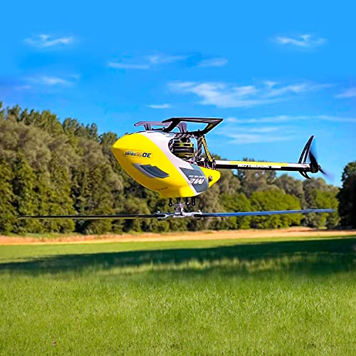 OMPHOBBY M2 EVO RC Helicopter for Adults Dual Brushless Motors Direct-Drive 6 Channel Outdoor, Superior 3D Remote Control Plane Gifts Newly Upgraded Mini Heli BNF(No Controller-Orange)