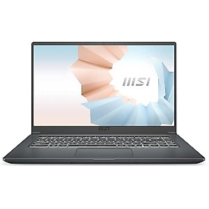 MSI Modern 15A Thin and Light Daily Laptop: 15.6" FHD 1080p, Intel Core i5-1155G7, Intel Iris Xe, 8GB, 512GB SSD, Win10, Carbon Gray (A11MU-654)