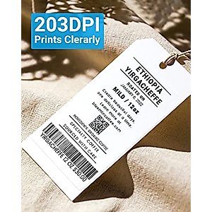 Phomemo Label Maker, Bluetooth Label Printer for Barcode, Address, Home, Mailing, Small Business, Clothing, Portable Label Maker Easy to Use with 3 Rolls Label & Bag