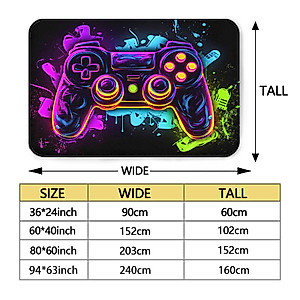 AVIHA Gaming Rugs - Gamer Rug for Gamepad Enthusiasts' Bedroom or Living Room Decor - 36x24 inches