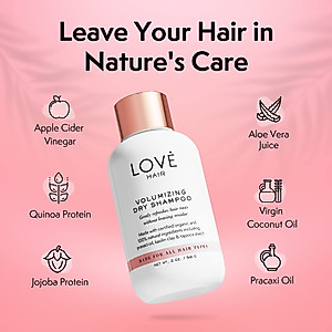 Love Hair - Revitalizing Shampoo, Natural Shampoo, Clarifying Shampoo for All Hair Types, Paraben & Sulfate-Free, Vegan & Cruelty-Free, No Synthetic Fragrance Hair Products, 12 Oz