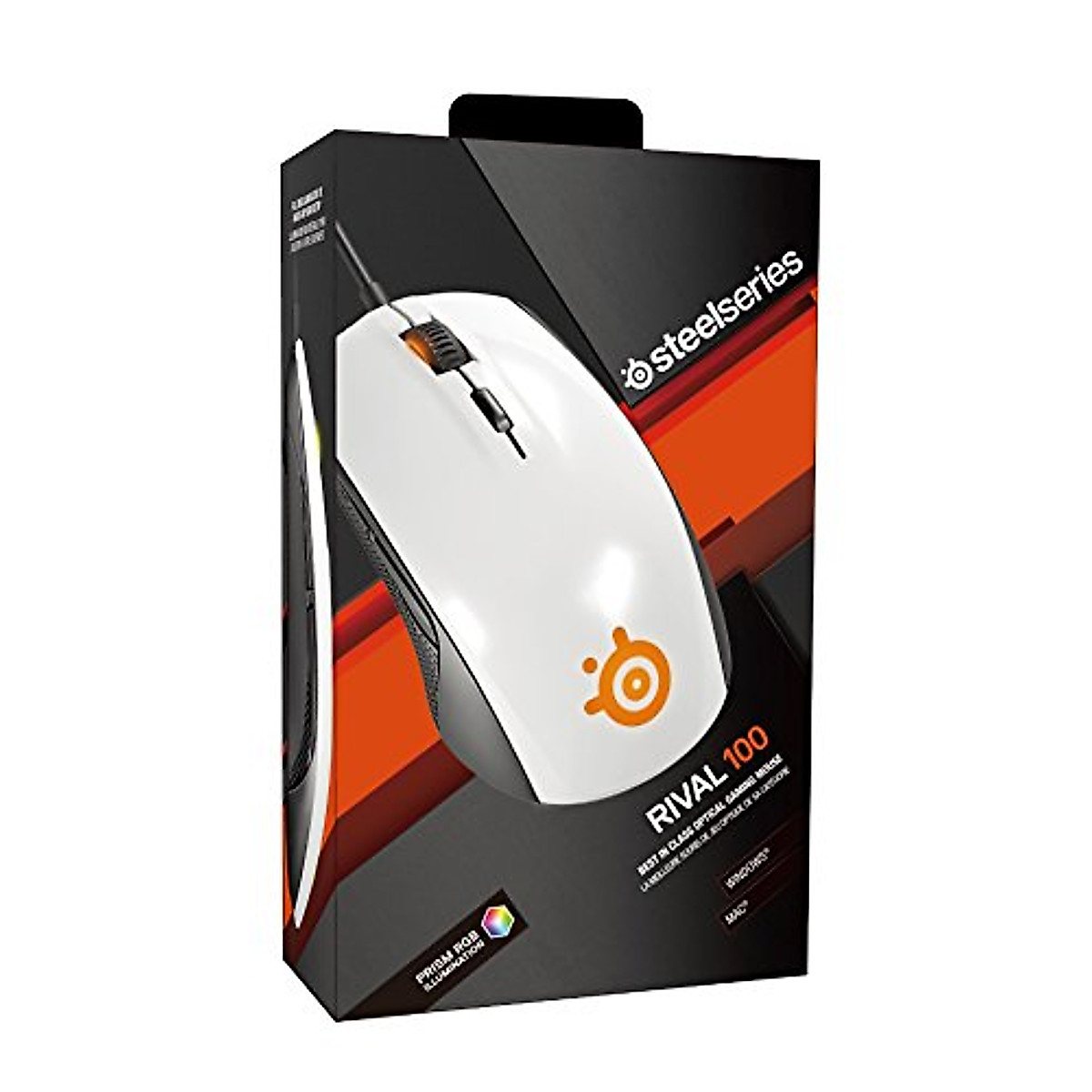 SteelSeries Rival 100, Optical Gaming Mouse - White
