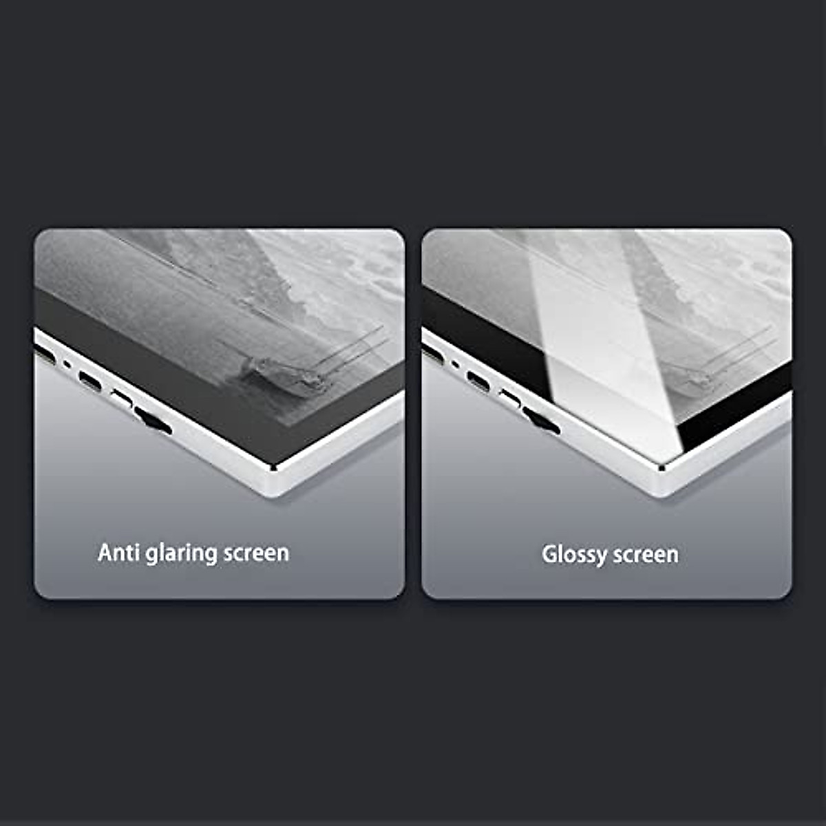 Naroote Ink Screen, Wide Angle 10.3 Inch Tempered Glass E Paper Screen for Computer (US Plug)