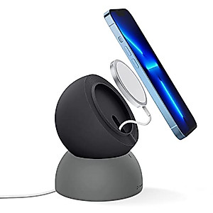 Caseology Nano Pop Stand for Magsafe Charger (Charger & Cable NOT Included) for iPhone 14,13,12 Pro Max, Pro, 14 Plus, 14, 13, 12, Mini - Black Sesame