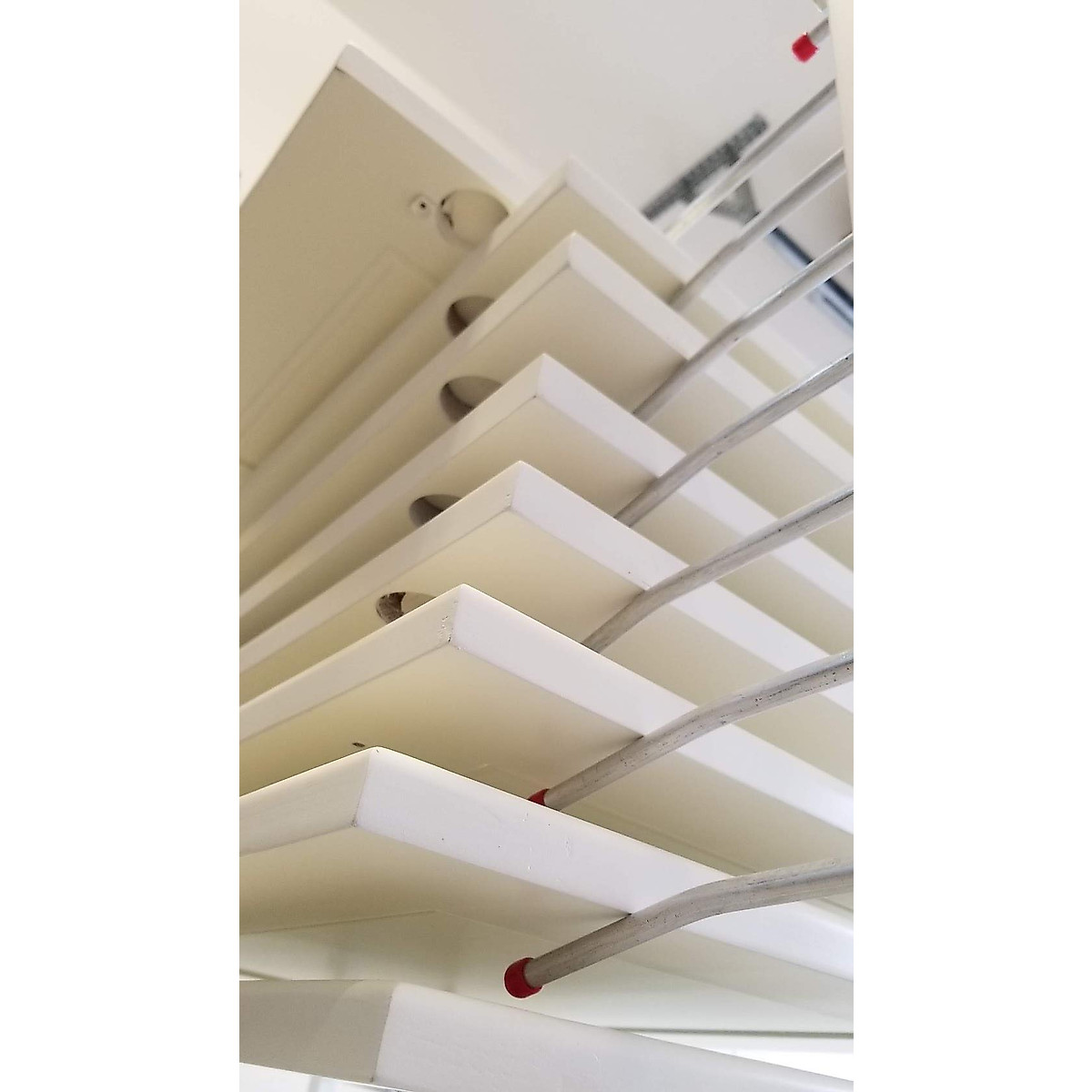 Rotating Spray Rack & 30 Door Dry Storage Rack With Wheels