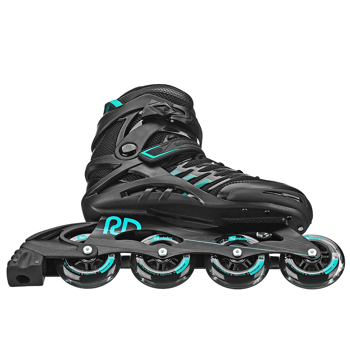 Roller Derby Q-84 Women's Inline Skates - Black/Teal - Size 08