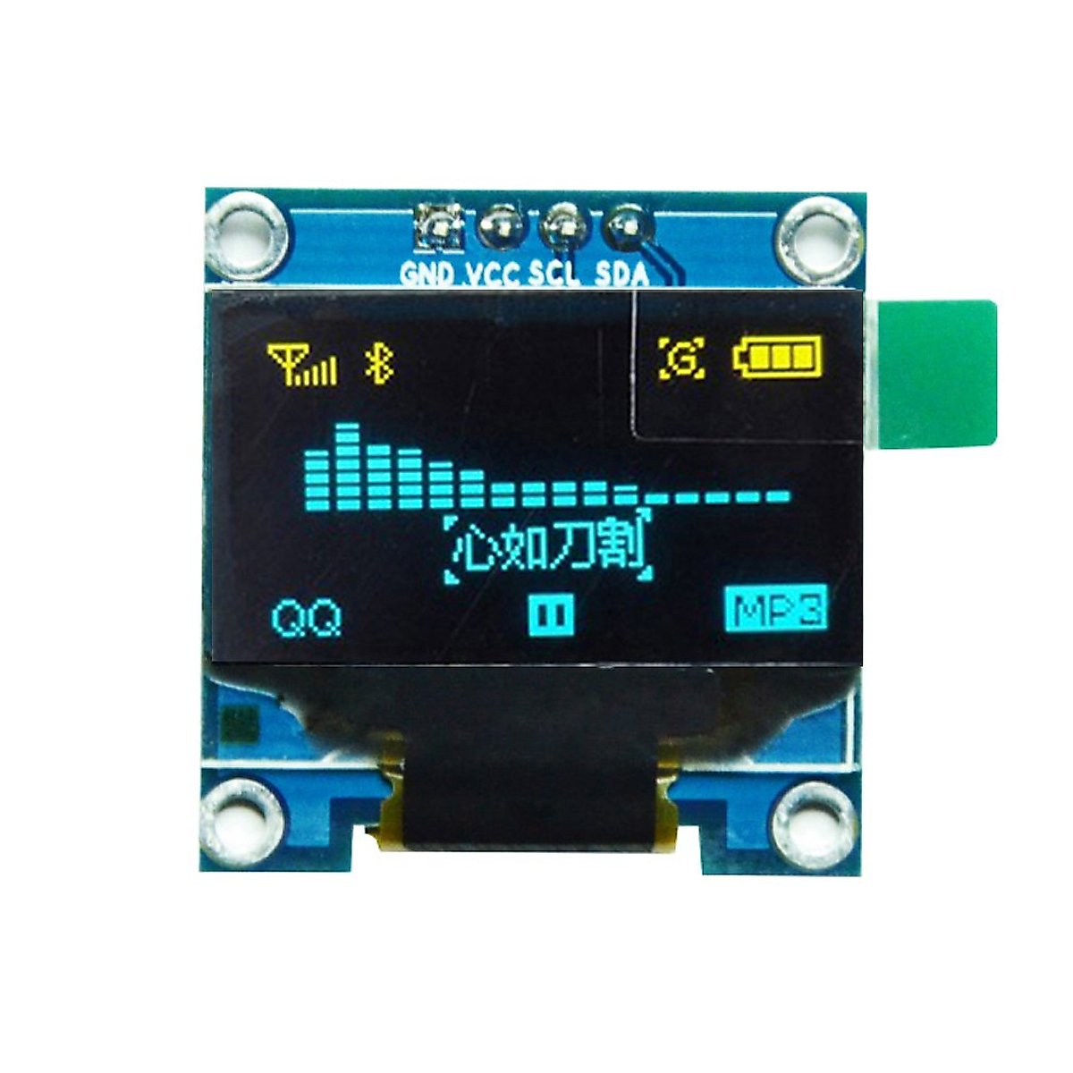 Hailege 0.96" SSD1306 I2C IIC OLED LCD Display 128X64 OLED for 51 STM34 Arduino Raspberry Pi Yellow Blue Font