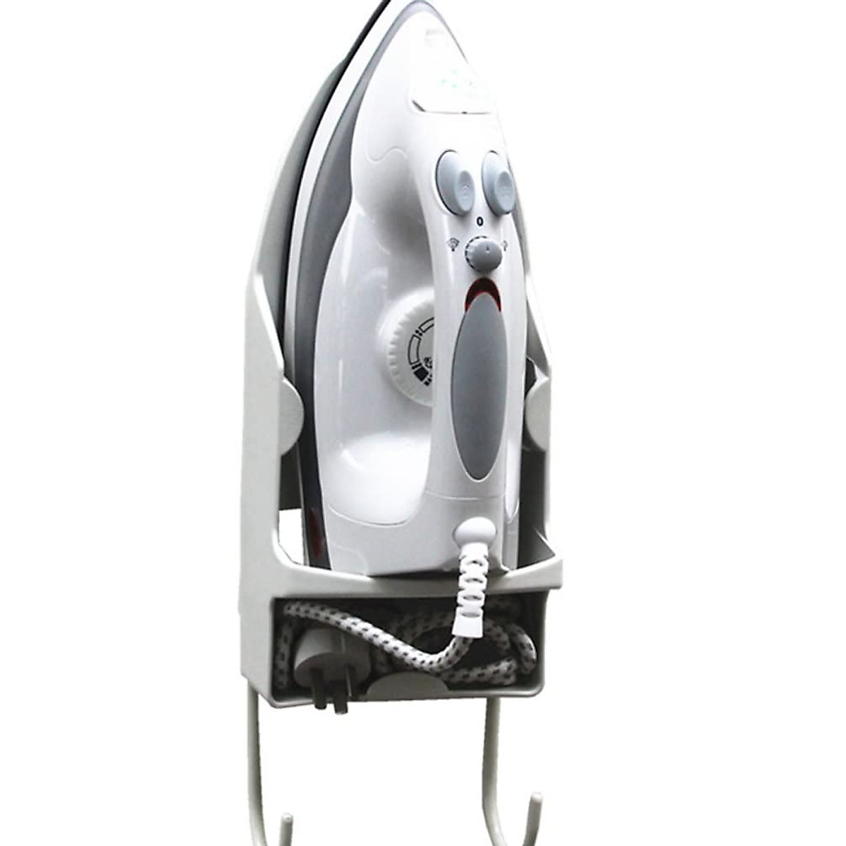 Zerodeko Iron Holder Wall Mount 1pc Ironing Board Hook Wall Mounted Ironing Board Ironing Board Holder Wall Mount Iron Holder Iron Board Shelf Storage White Hook up Ironing Board Hanger