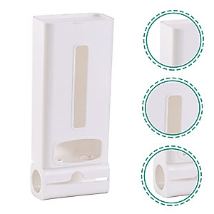 Cabilock 5pcs bag storage box plastic bag organizer grocery bag holder Wall Mount Grocery Bag Dispenser bag dispenser holder storage bag holder hanging garbage dispenser bags extractive