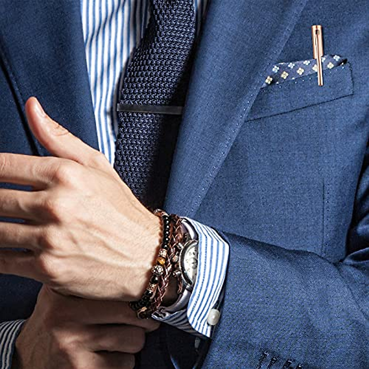 Zonon 12 Pieces Slim Metallic Retractable Ballpoint Pens Lightweight Black Ink Metal Pens Ballpoint Slim Pens Medium Point 1.0 mm Pens for Business Office School Supplies (Rose Gold)