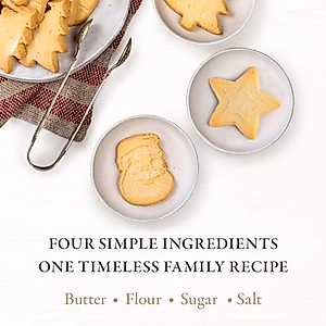 Walker’s Assorted Shortbread Cookies in Festive Shapes– Shortbread Cookie Tin (12.6 oz) - Includes Christmas Tree, Bell, Star and Santa Claus Shaped Christmas Cookies in Tin