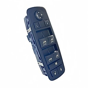 Power Window Switch Master Control Driver Side Compatible with 2009 2010 2011 2012 Dodge Ram 1500 2500 3500 Replace OE# 4602863AD 4602863AB 4602863AC 901-473 (Green Light 3 + 9 Pins)