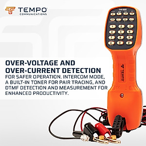 Tempo Communications TM-500 Butt Set/Lineman Telephone Test Set - Professional Grade (Latest Model)