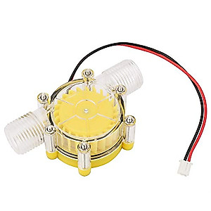 Micro Generator, F50 Micro-Hydro DC Water Flow Pump Turbine Hydroelectric Power Energy Generator Solid Structure, Low Noise, Stable Working Performance(5V)