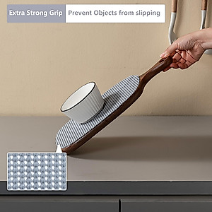 TJWODO Shelf Cabinet Liner,Drawer Liners Non Adhesive Easiest Install Mat, Strong Grip Bottom,Easy Clean Non Slip Shelving Liner for Kitchen Cabinets,12" x20'