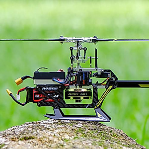 OMPHOBBY M2 EVO RC Helicopter for Adults Dual Brushless Motors Direct-Drive 6 Channel Outdoor, Superior 3D Remote Control Plane Gifts Newly Upgraded Mini Heli BNF(No Controller-Orange)