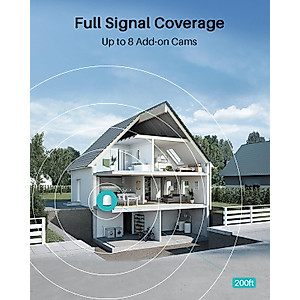 WUUK 2K Security Cameras Wireless Outdoor System, 2-Cams Kit, Homebase Support Up to 8 Cams, Home Cam with 240 Days Battery Life, AI Humanoid Alert, Compatible with Alexa/Google, IFTTT, No Monthly Fee