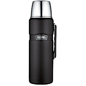 Thermos Stainless King 68 Ounce Vacuum Insulated Beverage Bottle, Matte Black (SK2020BKTRI4)