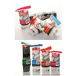 Wuyue Hua 13GAL Drawstring Bin Liner Refuse Sacks Waste Garbage Rubbish Bags White 49.2L 61X71.1CM 18counts