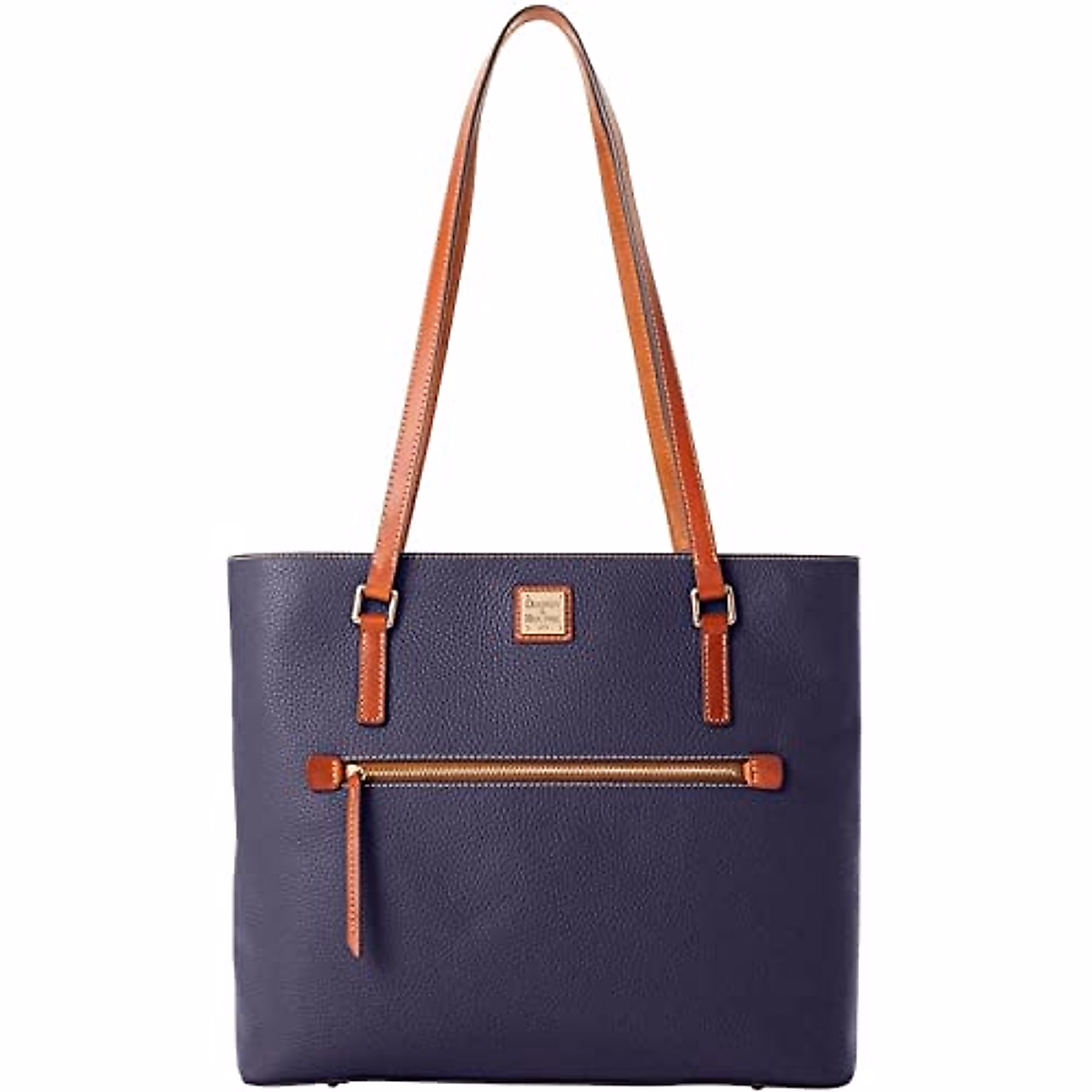 Dooney & Bourke Pebble Grain Large Shopper Tote (Navy)