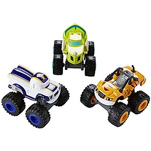Fisher-Price Nickelodeon Blaze & The Monster Machines, 3 Pack Die-Cast Pack #2