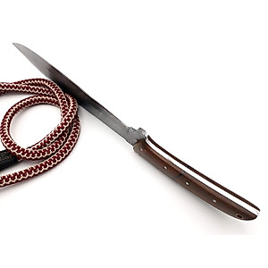 Nooraki BK-55 Handmade Damascus Hunting Bowie Knife Full Tang With Leather Sheath