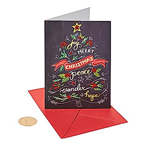 Papyrus Christmas Cards Boxed with Envelopes, To You and Yours, Holiday Tree (14-Count)