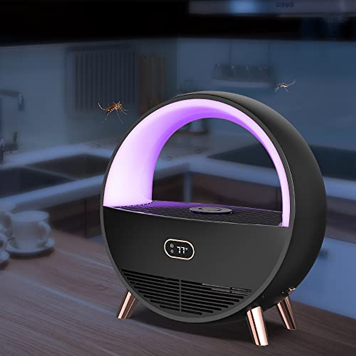 AL HUTAIB ENT Bug Zapper, Mosquito Zapper Round Circle Electric UV Insect Catcher & Killer for Files, Mosquitoes,White Gnats & Other Small to Large Flying Pests, 1 Acre Outdoor Coverage for Home