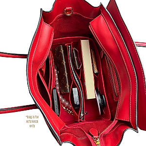 Mini Luggage Bag Organizer Insert Nano Luggage Tote Insert Customizable Premium Felt Handmade Liner protector (Luggage Nano, Black)