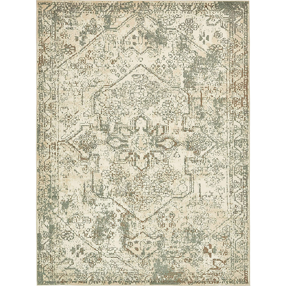 Unique Loom Tuareg Collection Area Rug - Sandstorm (9'x 12' 2" Rectangle, Multi/ Gray)