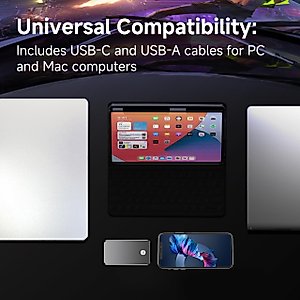 aigo External SSD 1TB Portable SSD Up to 2000 MB/s Read USB 3.2 Gen 2x2 USB-C USB-A External Solid State Drive Dust-Resistant Type-C Smartphone Windows PS5 Xbox PS4