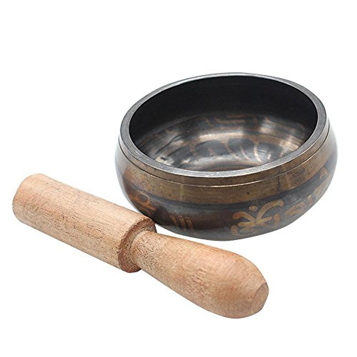 tibetan singing bowl with hand hammer buddhism yoga Meditation & body Relaxation (3")
