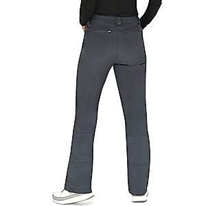 Arctix Women's Sarah Fleece-Lined Softshell Pants, Steel, Small Short