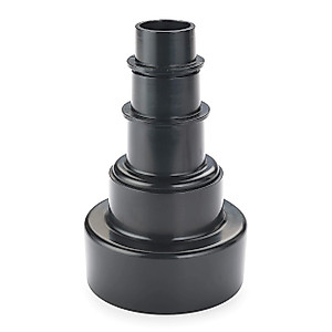 WoodRiver Dust Connection Modular Step Dust Collection Fitting 4” to 1”