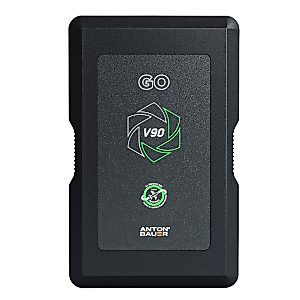 Anton Bauer GO 90 V-Mount, 98Wh Battery, Professional Camera Rig for Batteries, Camera Accessory, Camera Mount, Lithium Battery Pack, Battery Replacement, Quick Release Battery