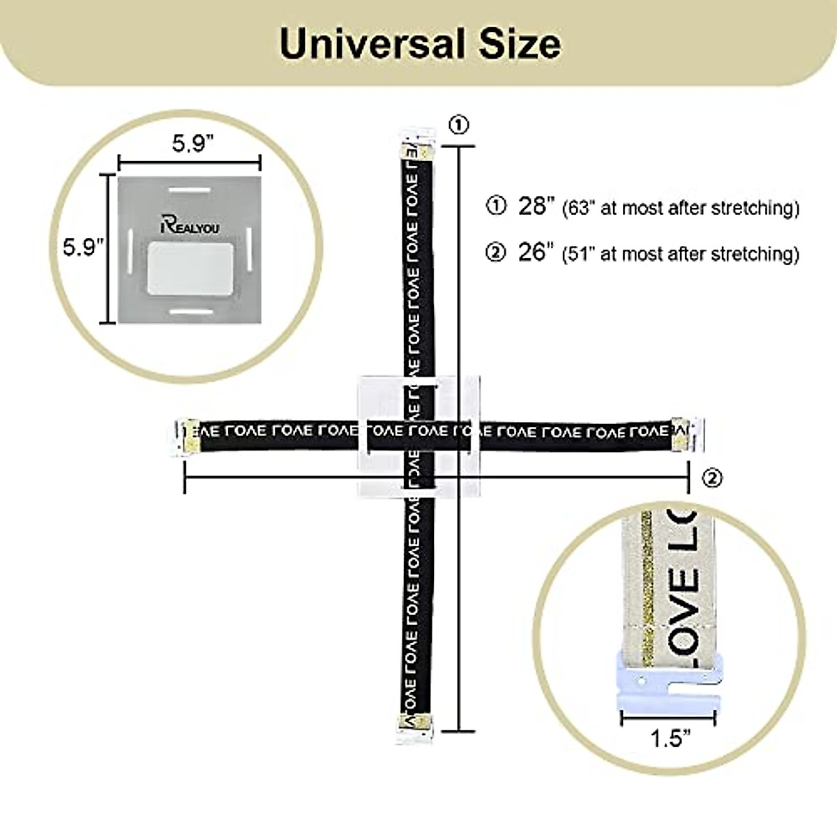 Upgraded Closet Organizer for Bed Sheets, Clothes Storage and Organization System for Linen Closet, Blanket Storage Band with Label, Wardrobe Space Saver for Bedding, Comforters, Sweater, Towel