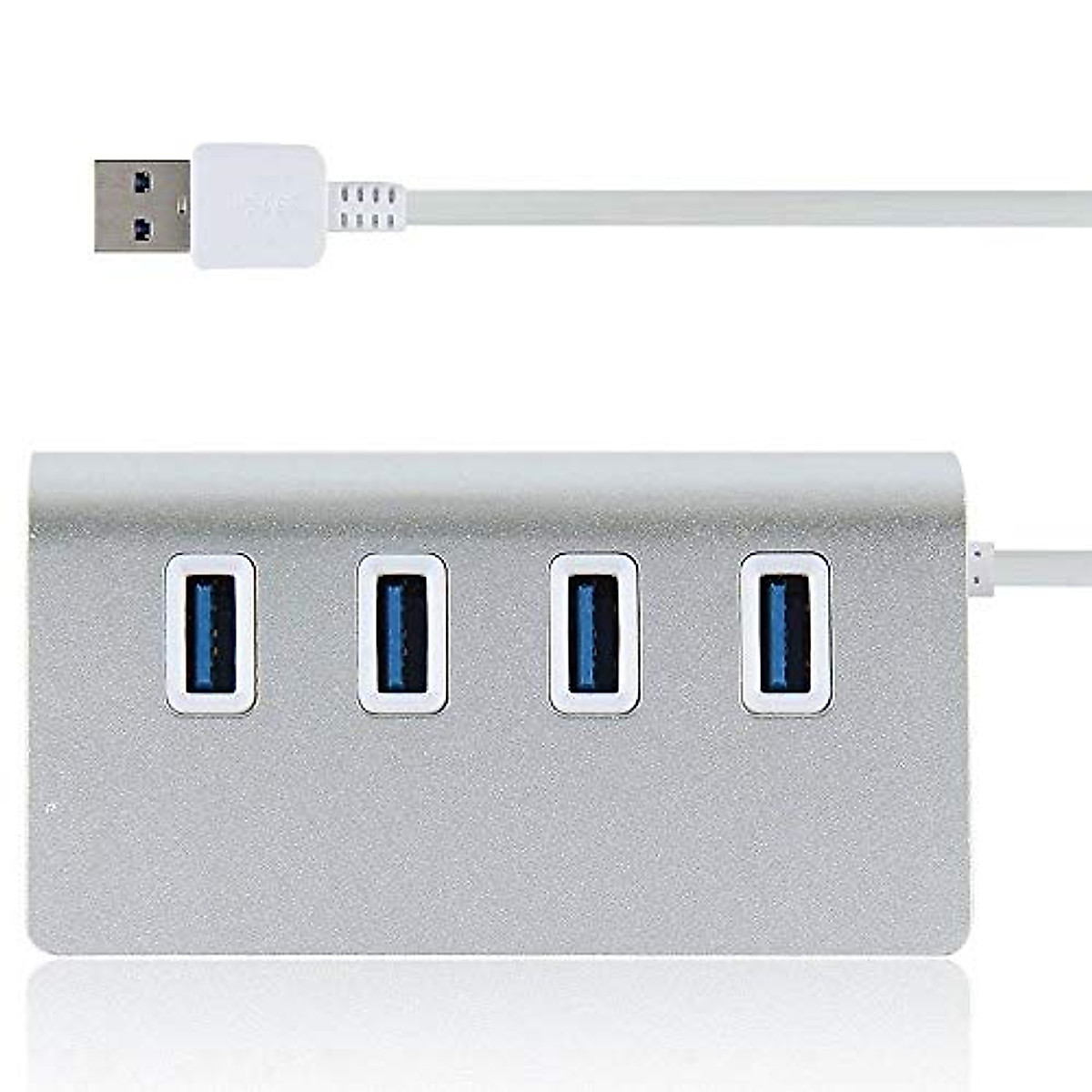 Lysee Data Cables - 4 Port USB 3.0 Hub Splitter Aluminum Adapter High Speed for PC Laptop Mac