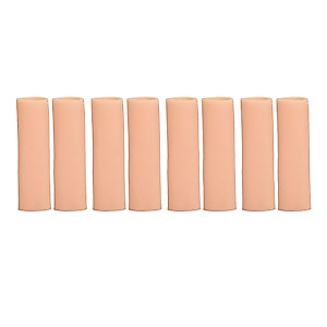 4 Pairs Reusable Toe Sleeves Cushioned Elastic Toe Pad Protectors for Blisters Fingers, Soft Resilient, Secure Wrapped, Skin Friendly, Adjustable Sizing