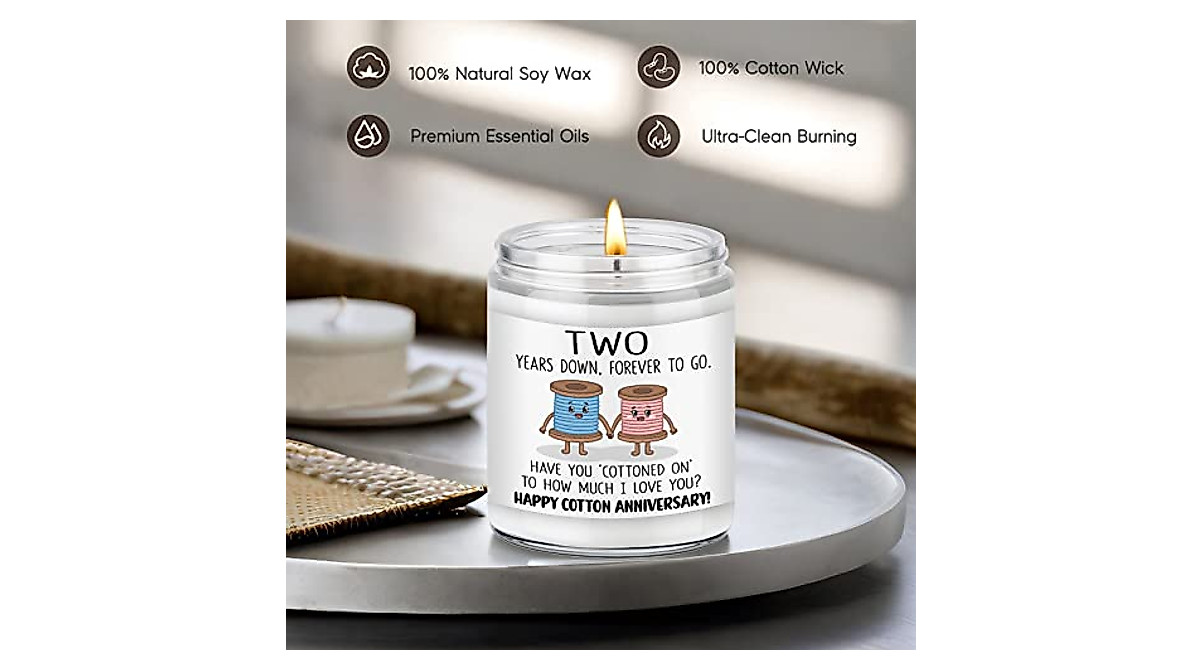 LEADO Scented Candles - Perfect 2nd Anniversary Gifts