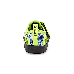 OshKosh B'Gosh Boy's Aquatic Water Shoe, Charcoal/Neon, 7 Toddler