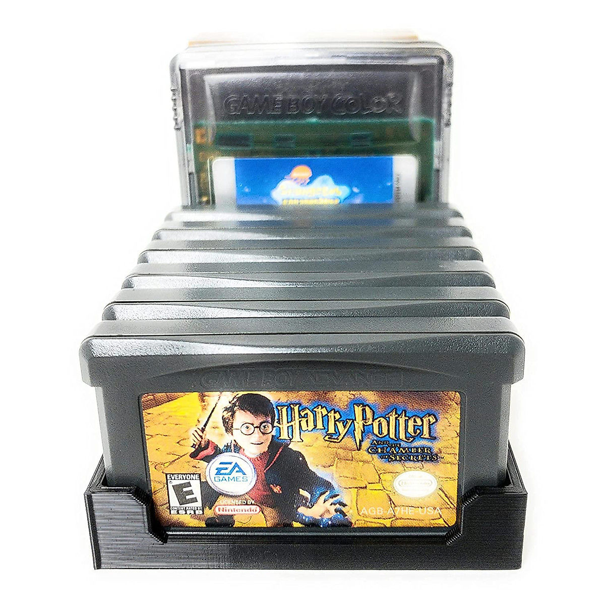 Game Cartridge Holder for Nintendo Gameboy - Fits All Gameboy Games - Holds 10 Games