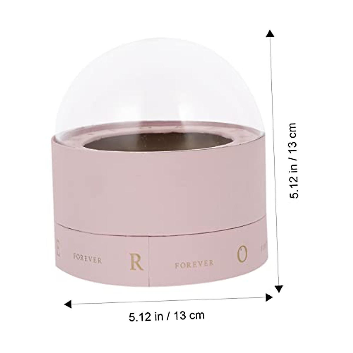 Healvian Box Packing Box Clear Candy Jars Mini Cake Boxes Clear Plastic Containers Candy Container Dome Present Elegant Candy Container Wedding Supply Chocolate Box Unique Gift Box Pink PC