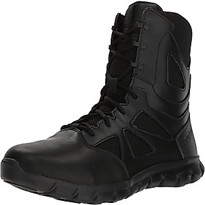 Reebok mens Sublite Cushion 8" Military Tactical Boot, Black, 8.5 US