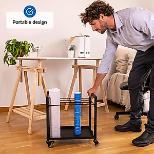 Blueprint Holder | Organize Your Space | Blueprint Storage for Architects, Engineers, Designers | Architectural Plan Storage | Blueprint Organizer for Large & Small Files | Portable Tube Storage Box